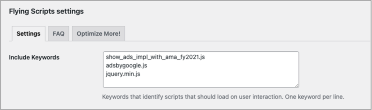 【WordPress/プラグイン】Flying Scriptsの使い方（使用していないJavaScriptの削減を行う） – Aire Blog